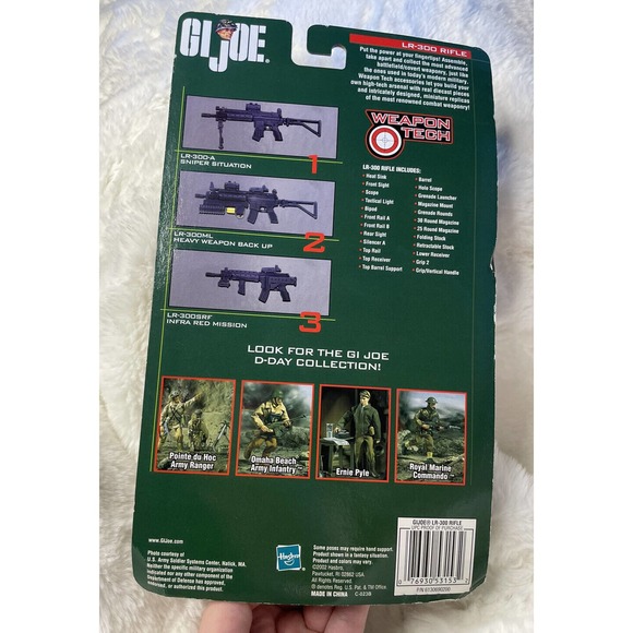 Hasbro | Toys | Vintage Hasbro Gi Joe Weapon Tech Lr30 Rifle 2002 ...